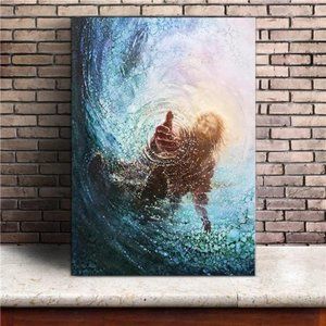 Wall Decor | Jesus Christ Canvas Wall Art The Hand Of God Poster Modern ...